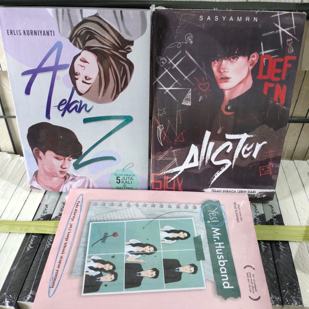 Jual PAKET 3 NOVEL - ALISTER - A DAN Z - MR HUSBAND [MENARIK NOVEL ...