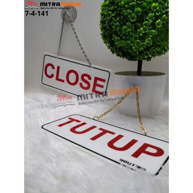 Jual Tulisan Acrilyc Buka Tutup /Open Close | Shopee Indonesia