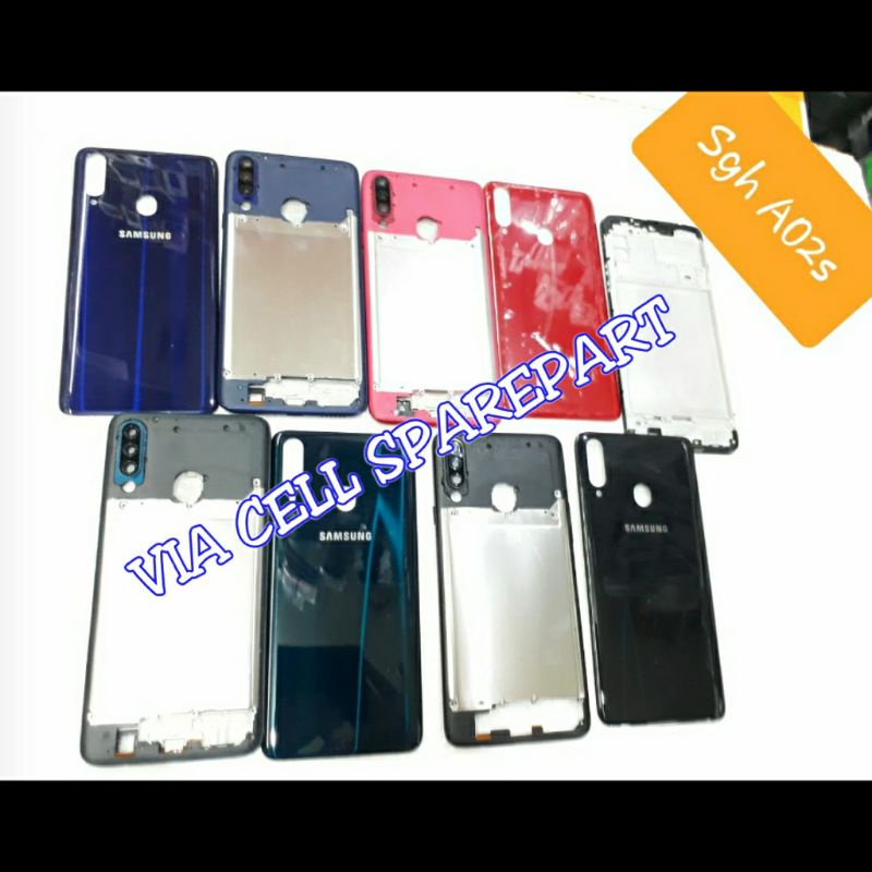 Jual Casing Kesing Housing Fullset Samsung A02S Original Backdoor plus ...