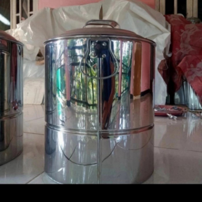 Jual panci stainless panci kukus langseng besar 80cm 60 liter beras ...