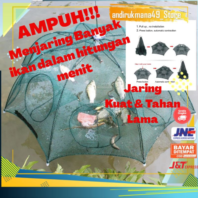 Jual Pancingan Jaring Jala Pancing Perangkap Bubuh Jebakan Ikan Udang ...