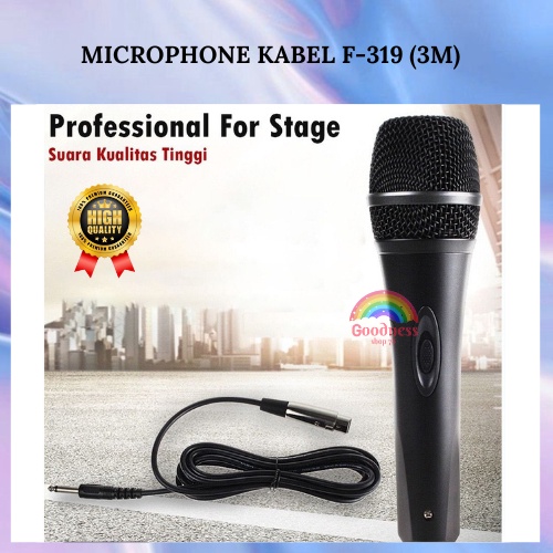 Jual MICROPHONE KABEL MIC KARAOKE SPEAKER JACK UNIVERSAL /6.5mm ...