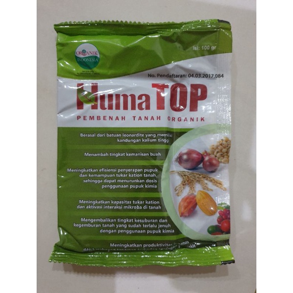 Jual Humatop 100 gram Kemasan Pabrik Asam Humat Pembenah Tanah | Shopee Indonesia