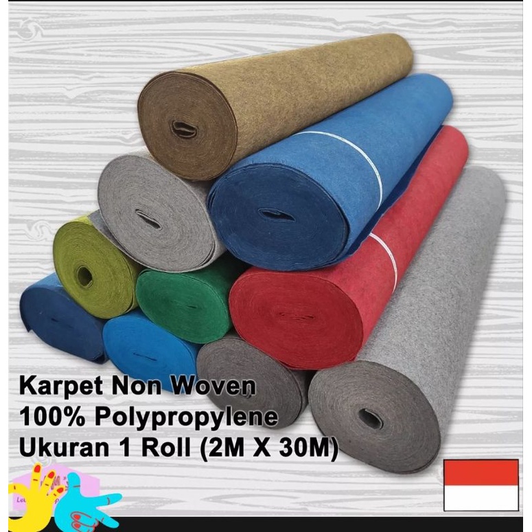 Jual karpet warna polos. dekorasi. bludru. karpet babut per roll 2m X ...