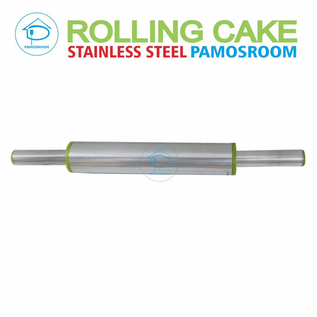 Jual Rolling Pin Stainless Alat Perata Adonan Penggilas Adonan Kue ...