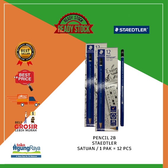 Jual [PACK] PENSIL 2B STAEDTLER | Shopee Indonesia