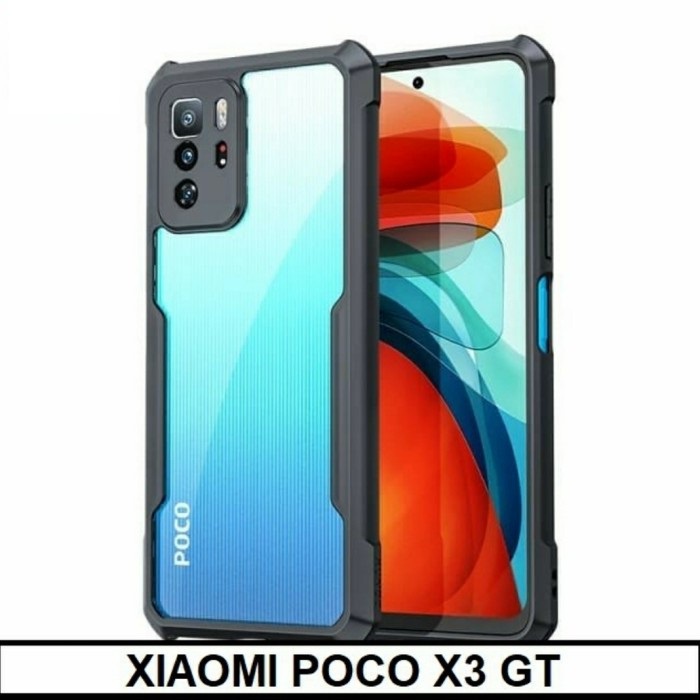 Jual CASING COVER Case Poco X3 GT Shockproof Transparant Hard Back Soft ...