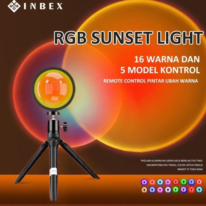 Jual INBEX RGB SUNSET RAINBOW WITH TRIPOD/RING LIGHT RGB TIKTOK ...