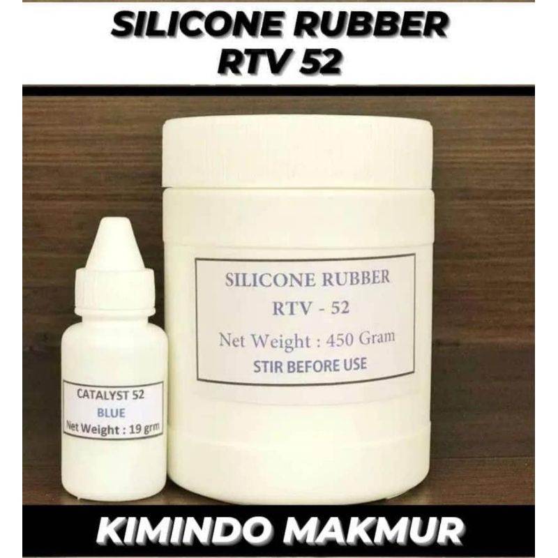 Jual SILICONE RUBBER RTV 52 / SILICONE RESIN / 490GRAM / MOULDING RESIN ...