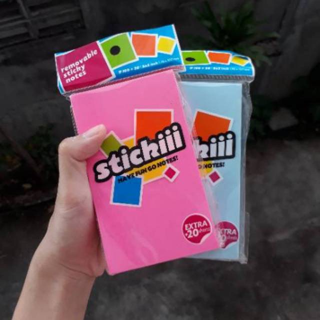 Jual Stickiii/stiki notes/notas/kertas memo 76x127mm/3x5inch | Shopee ...