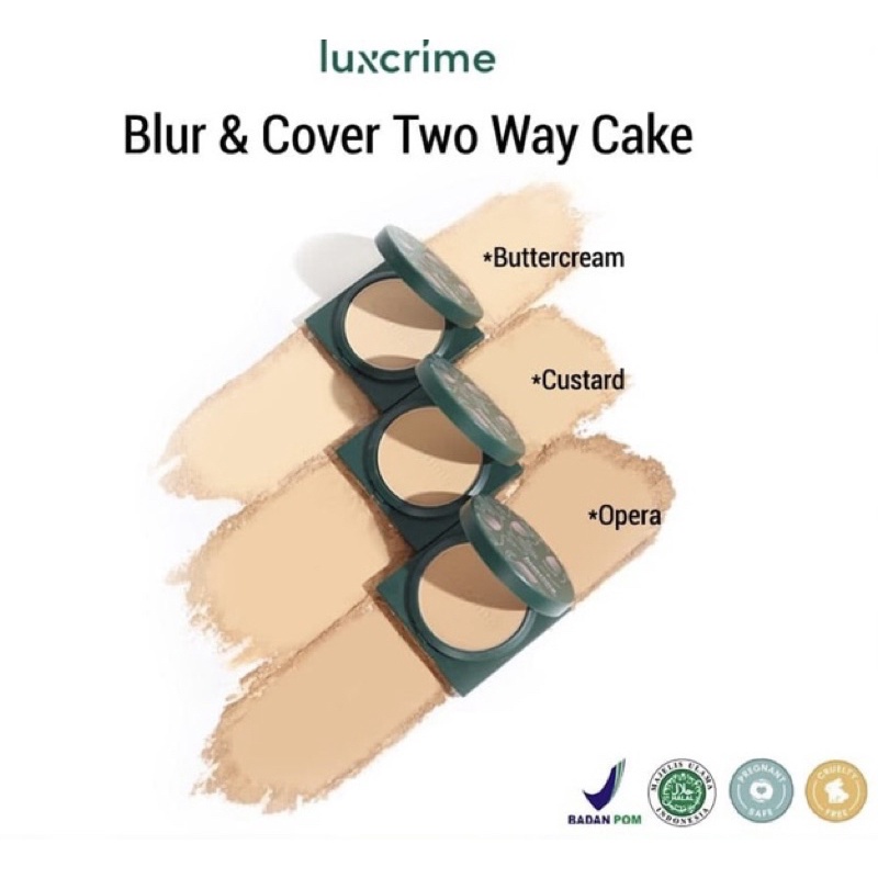 Jual Luxcrime Blur Skin Two Way cake | Shopee Indonesia