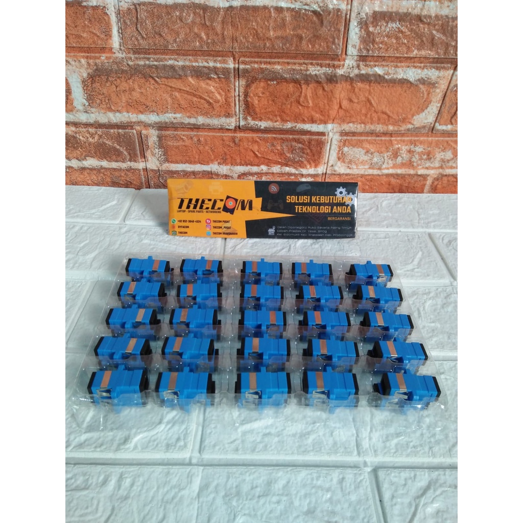 Jual Penyambung kabel FO SC Adapter Barrel Coupler Fiber Optik barel ...