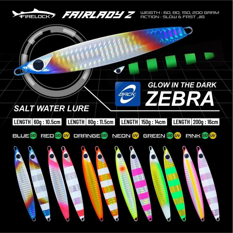 Jual UMPAN PANCING METAL JIG FIRELOCK FAIRLADY Z 40 GRAM | Shopee Indonesia