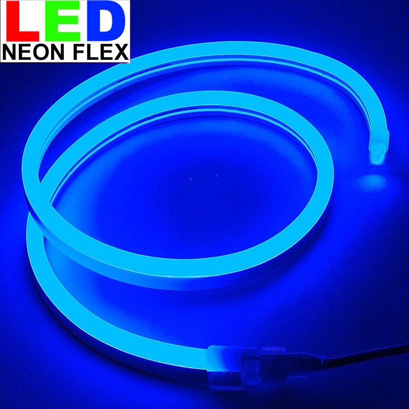 Jual Lampu Led neon flexible Rope light Custom Warna Biru / Blue ...