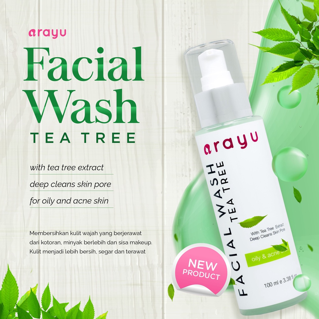 Jual Arayu Facial Wash Tea Tree 100ml | Shopee Indonesia