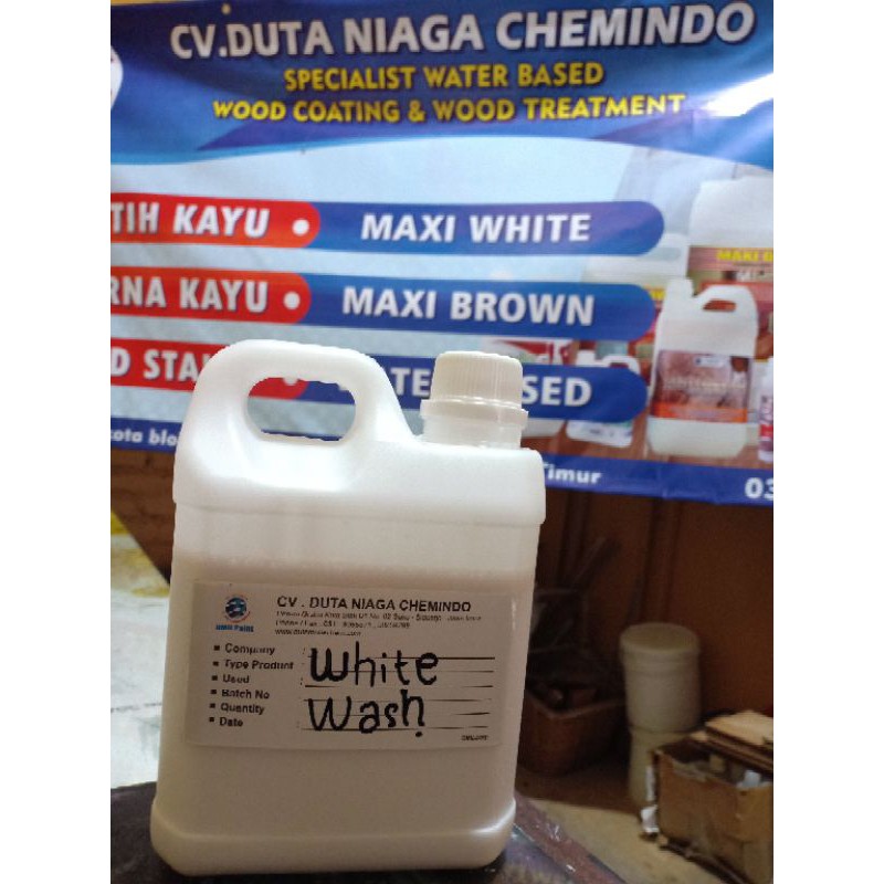 Jual White Wash / Cat Kayu / Water Based / Berkualitas / 1kg | Shopee ...