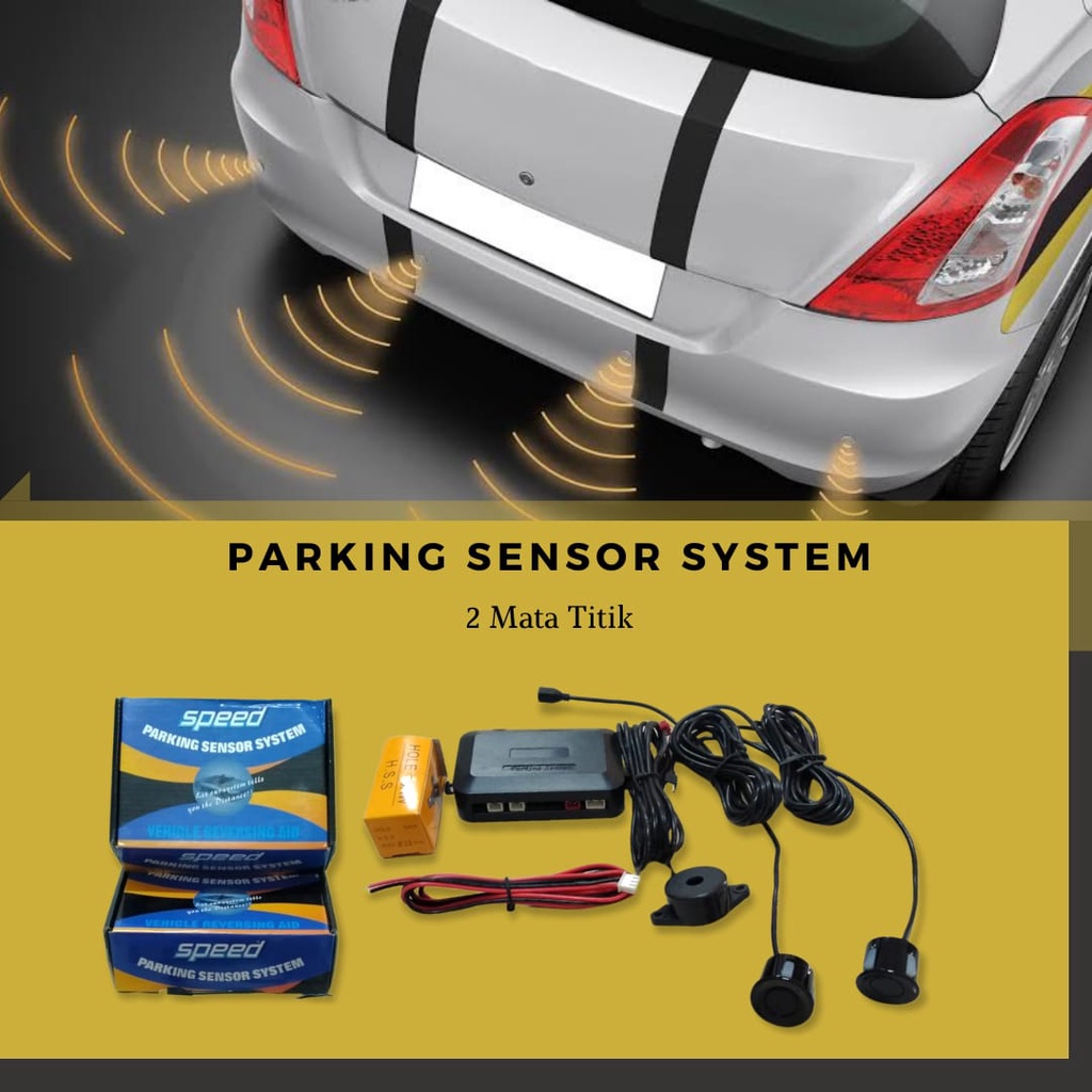 Jual Speed Parking Sensor 2 Titik / Sensor Parkir Mundur 2 Mata & 4 ...