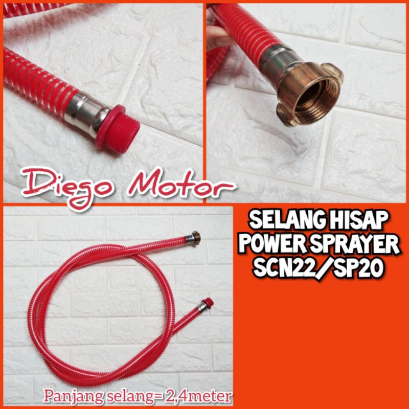 Jual Selang hisap pompa power sprayer doorsmeer steam tipe SN20 SC20 ...