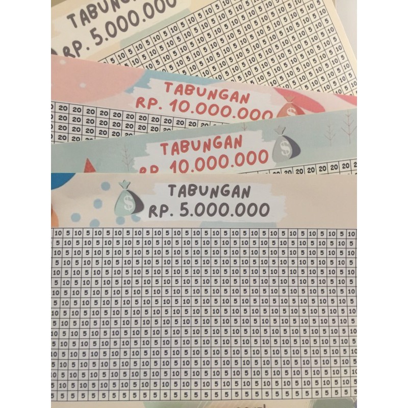 Jual Tabungan / Celengan Target (Custom) | Shopee Indonesia