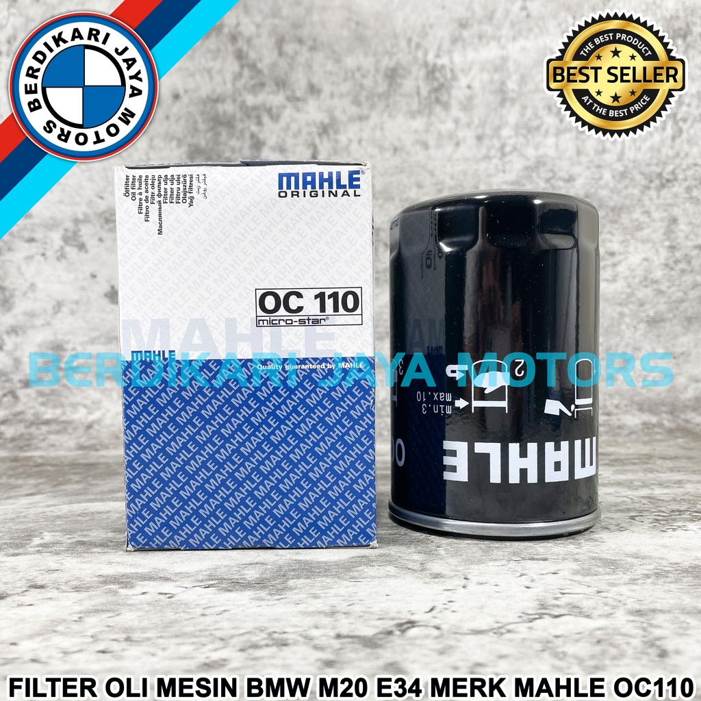 Jual OIL FILTER SARINGAN OLI MESIN BMW E34 M20 MERK MAHLE OC110 OC 110 OC-110 | Shopee Indonesia