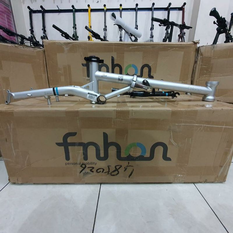 Jual Frame FNHON Gust silver Fork V brake vbrake rem rim Chromolly ...