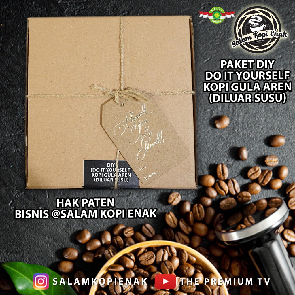 Jual Paket membuat sendiri kopi susu gula aren 1 Liter dirumah | Shopee ...