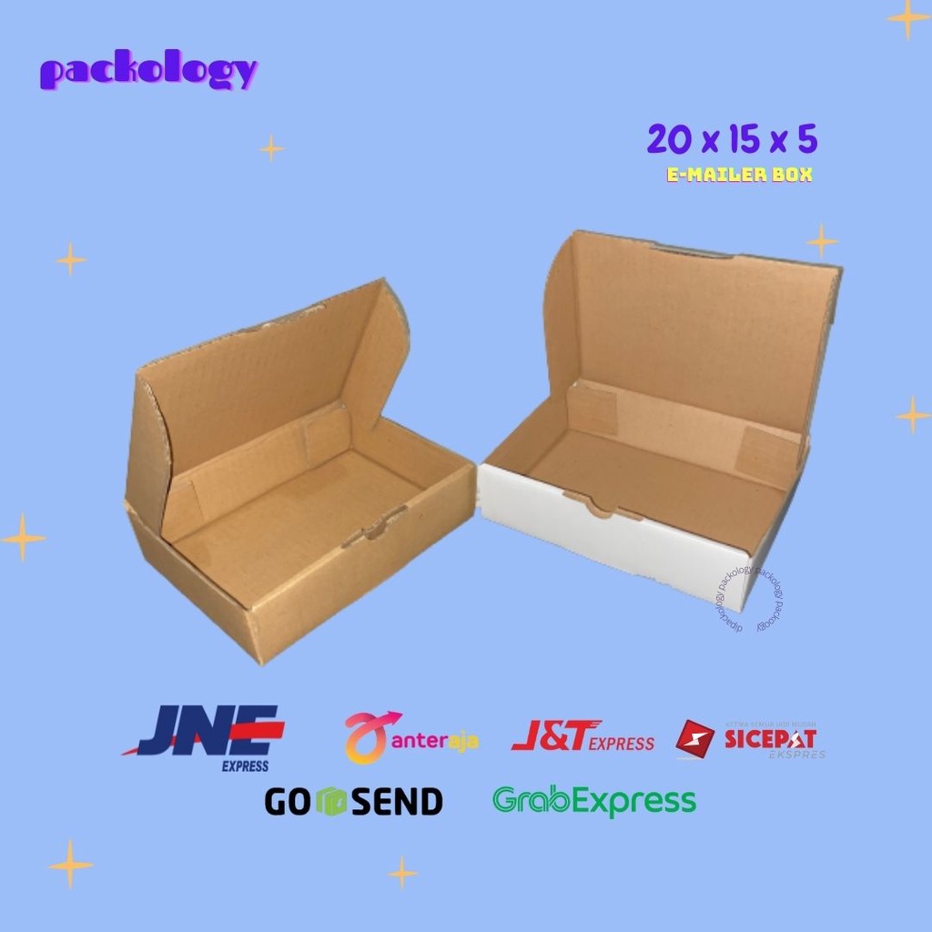 Jual Kardus 20x15x5 cm | dusbox box kardus box dus packing Die Cut ...