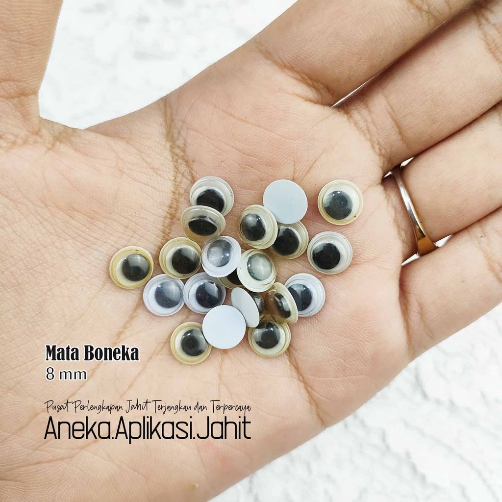 Jual 100 BIJI MANIK MATA MATAAN / MATA BONEKA / MATA PRAKARYA / MATA ...