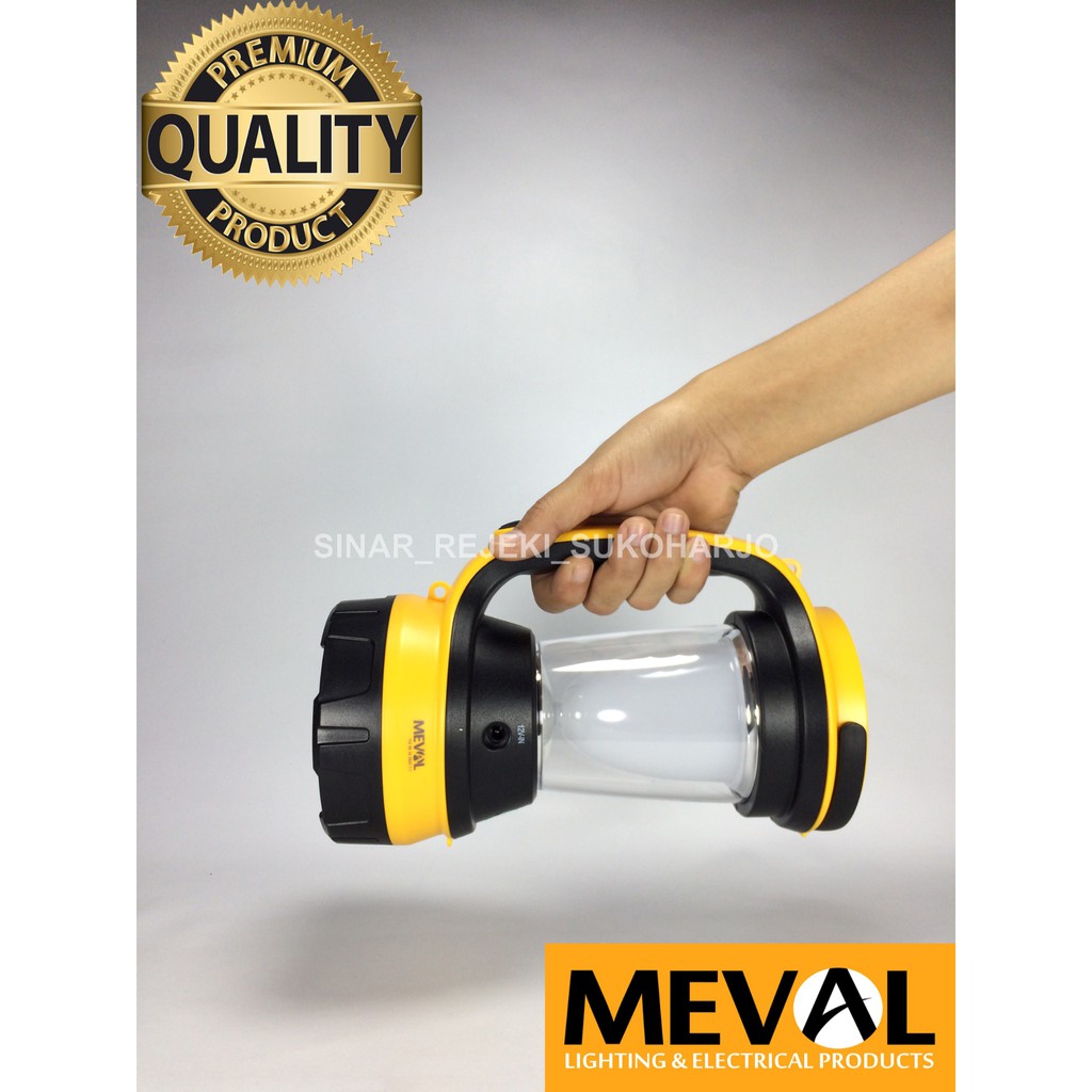 Jual Meval Emergency Lamp plus Senter Cas Tangan Jumbo / Besar 3W ...