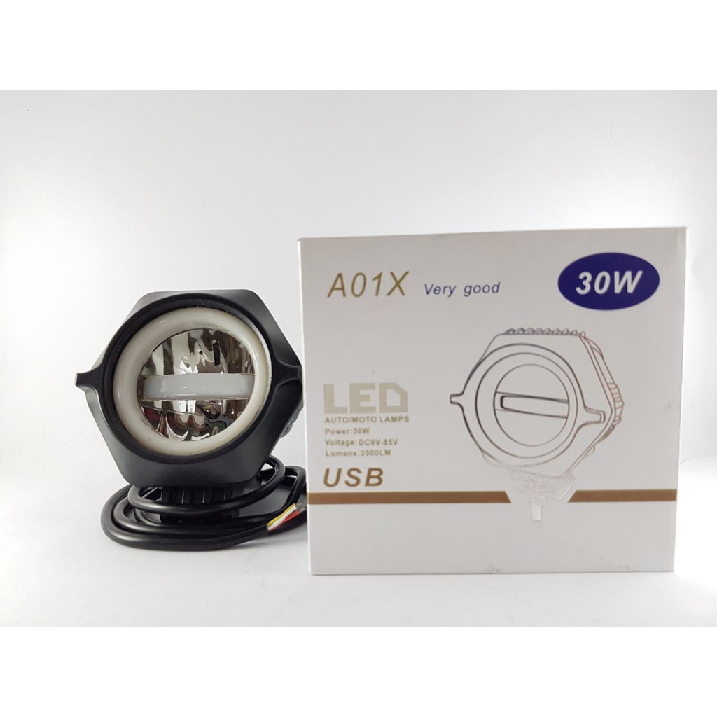 Jual LAMPU SOROT LED LION EYES PLUS USB CHARGER | Shopee Indonesia