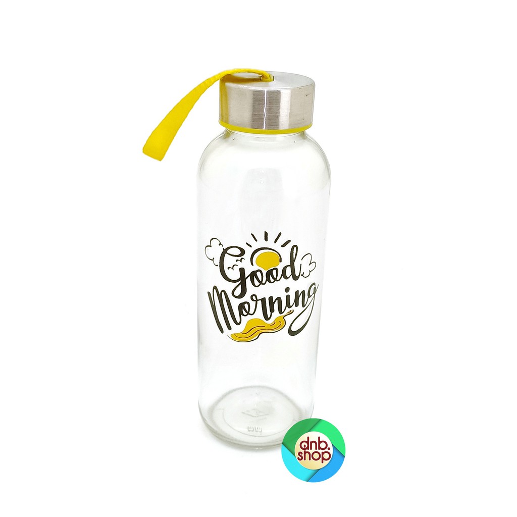 Jual 1 Pc Botol Minum Kaca GOOD MORNING Ukuran 420ml / Botol Sedang | Shopee Indonesia