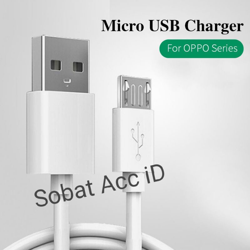 Jual KABEL DATA OPPO MICRO USB FAST CHARGING 2A KABEL OPPO A7 A12 A71 ...