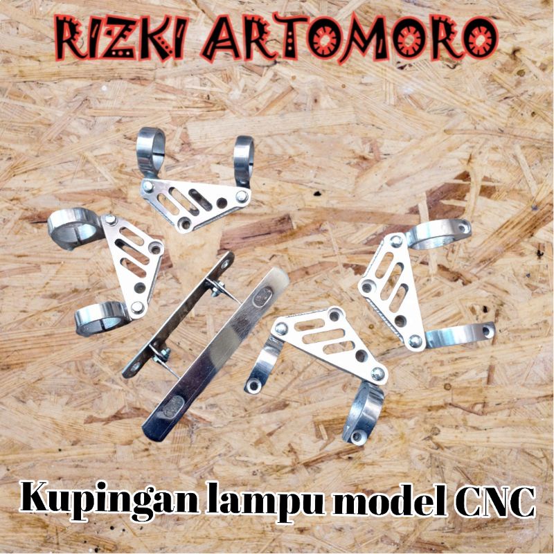 Jual kupingan lampu model CNC pangkon plat nomor PNP shock GL pro ...