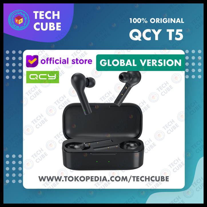 Jual Qcy T5 Headset Bluetooth 5.0 Wireless Tws Earphone Touch Alt T1 Pro T3 - Hitam Terbaru ...