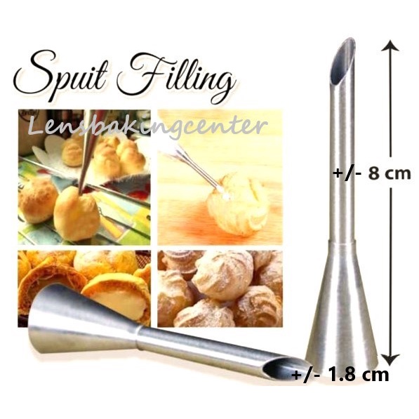 Jual Spuit Filling Isian Kue Fla Sus / Soes / Roti / Donat Stainless ...