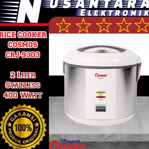 Jual RICE COOKER COSMOS CRJ 9303 / 2 LITER ( Stainless Steel ) | Shopee ...
