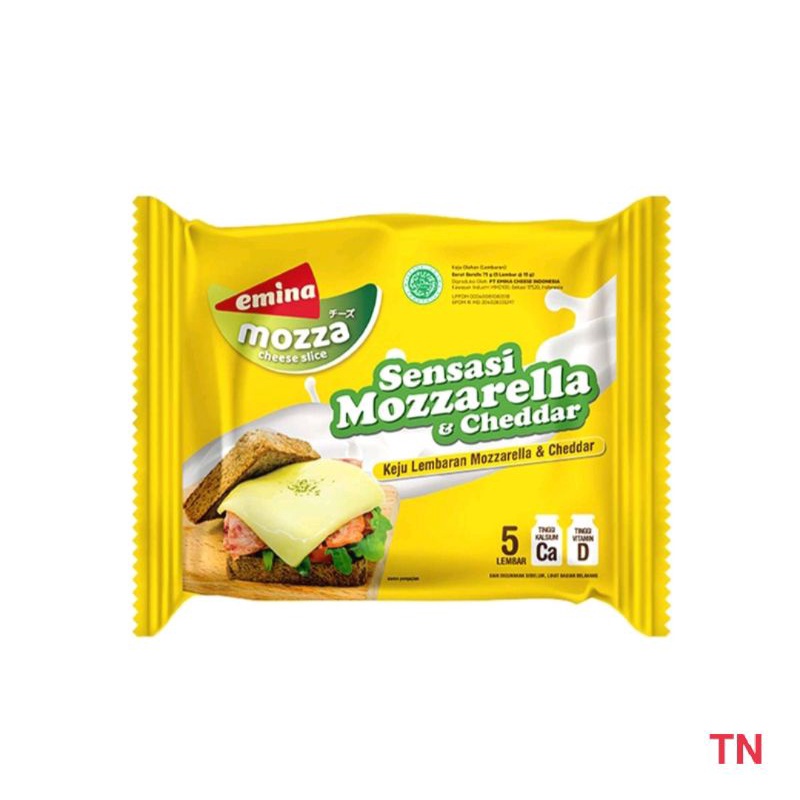 Jual EMINA MOZZA MOZZARELLA & CHEDDAR SLICE 5 | Shopee Indonesia