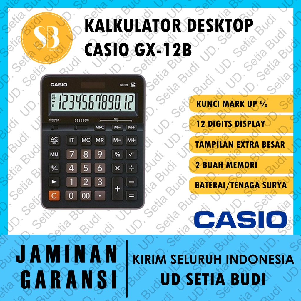 Jual Kalkulator Desktop Casio GX-12B | Shopee Indonesia