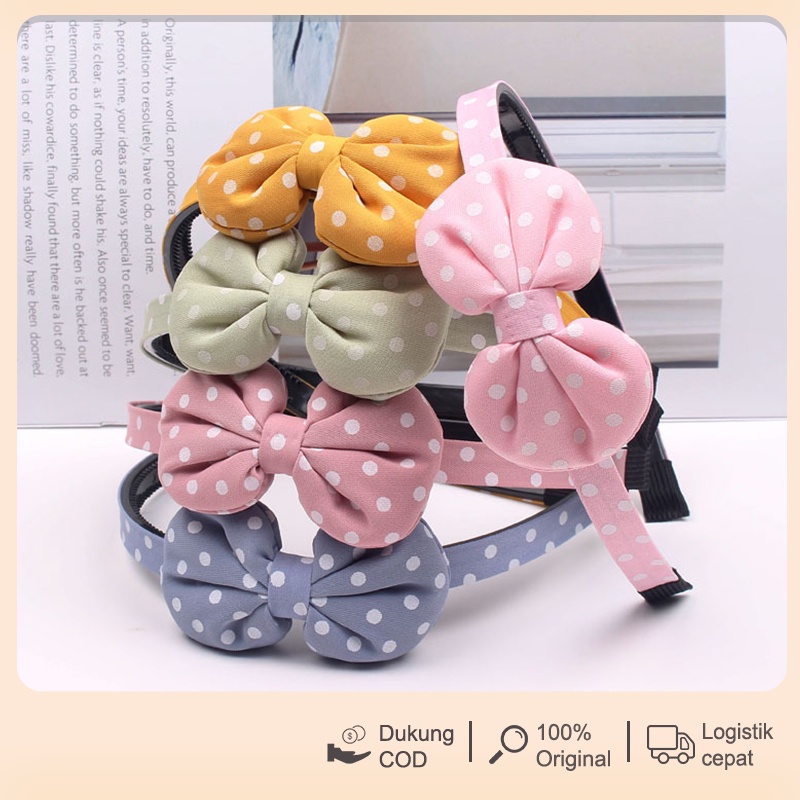Jual [COD] Bando Anak Bandana Simpul Polkadot- Headband - Bando Bandana ...