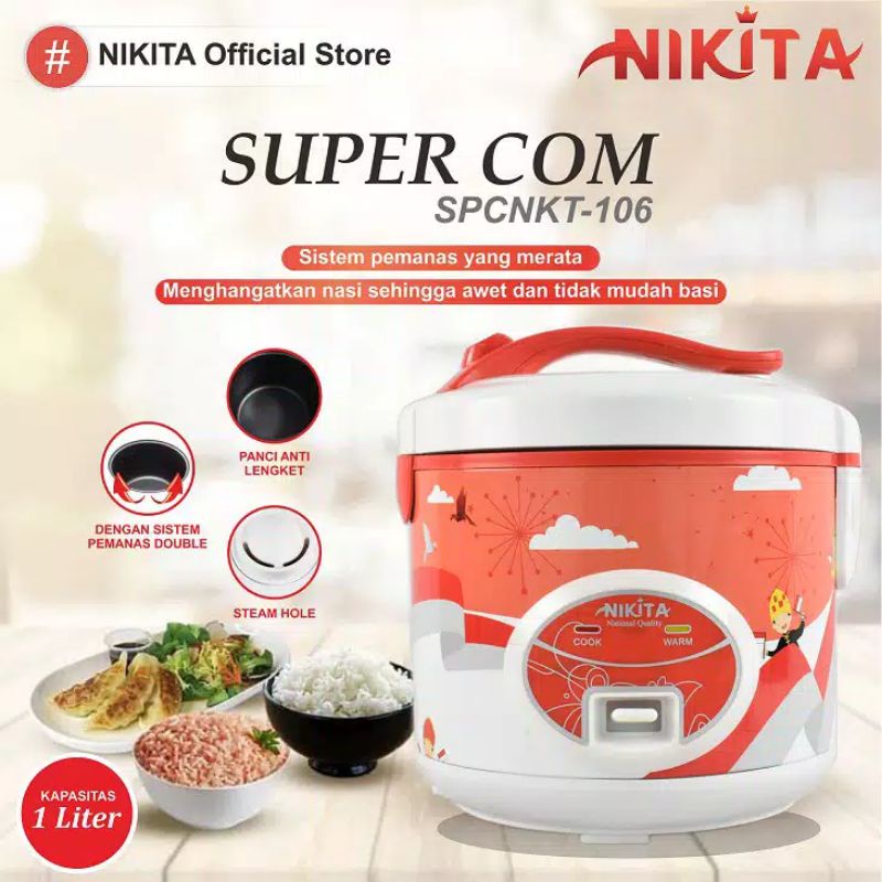 Jual Rice Cooker Nikita 1 Liter / 1/2 kg | Shopee Indonesia