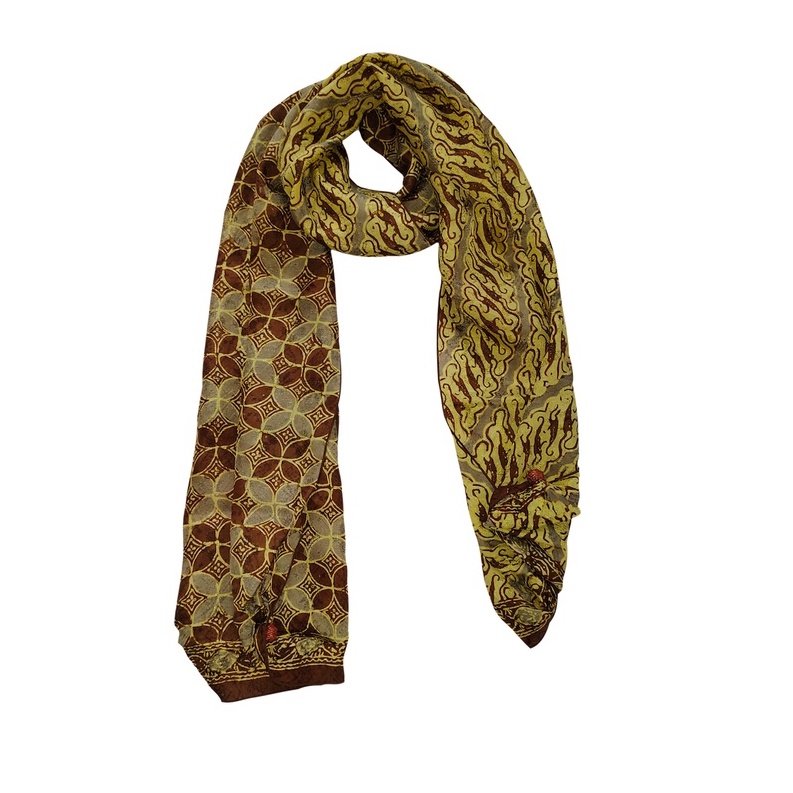 Jual Scarf Batik Motif Persegi Panjang Leher GESYAL Viscose Viskos ...