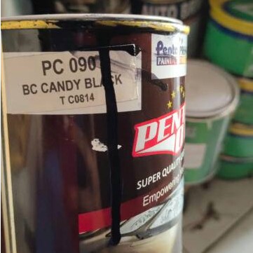 Jual CAT CANDY TONE PENTA CANDY BLACK PC 090 CANDY PU 1 Liter ORIGINAL ...