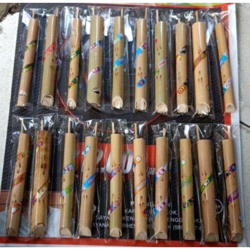 Jual suling bambu mainan siul burung priwitan harga per pc | Shopee ...