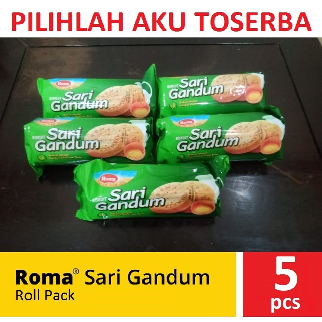 Jual Biskuit Roma Sari Gandum Roll 149 Gram - (ISI 5 BUNGKUS) | Shopee ...