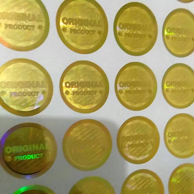 Jual Hologram Original Product Emas - Bulat | Shopee Indonesia