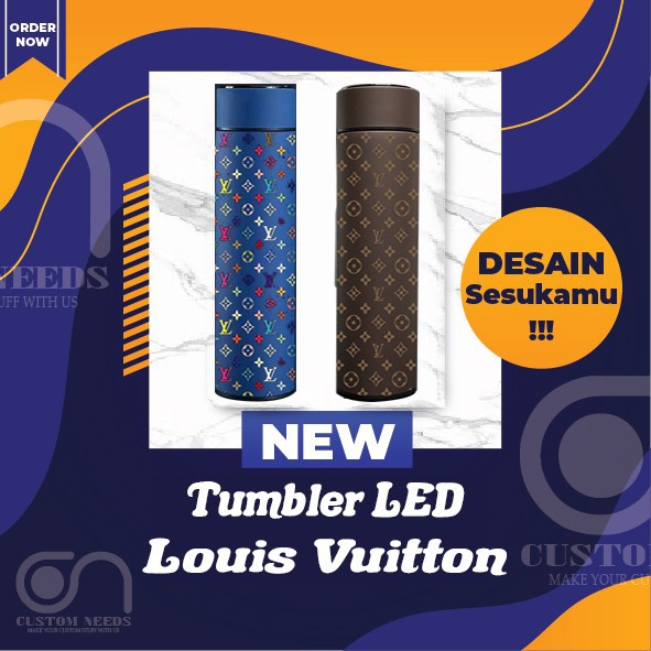 Jual TUMBLER LED MOTIF LOUIS VUITTON | Shopee Indonesia