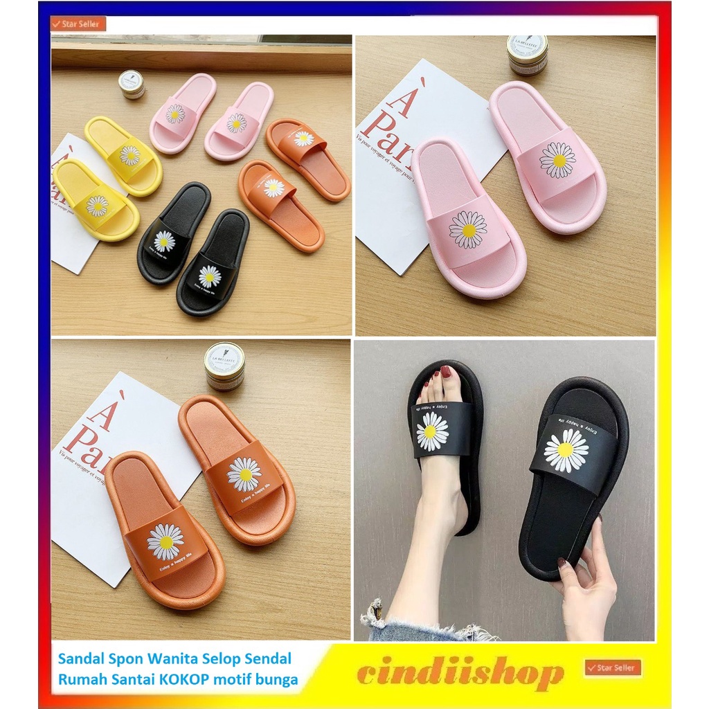 Jual Sandal Selop Wanita Sendal Spon Rumah Slop Kokop Cewek Dewasa ...