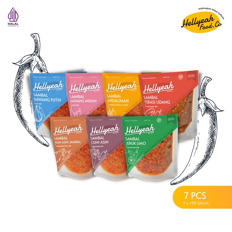 Jual Sambal Hellyeah Paket All Variants | Shopee Indonesia