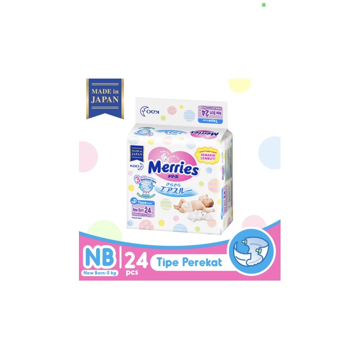 Jual Merries NB-S 24/ Popok Bayi Baru Lahir/ Popok Tipe Perekat/ Popok ... Jual Merries NB-S 24/ Popok Bayi Baru Lahir/ Popok Tipe Perekat/ Popok ...