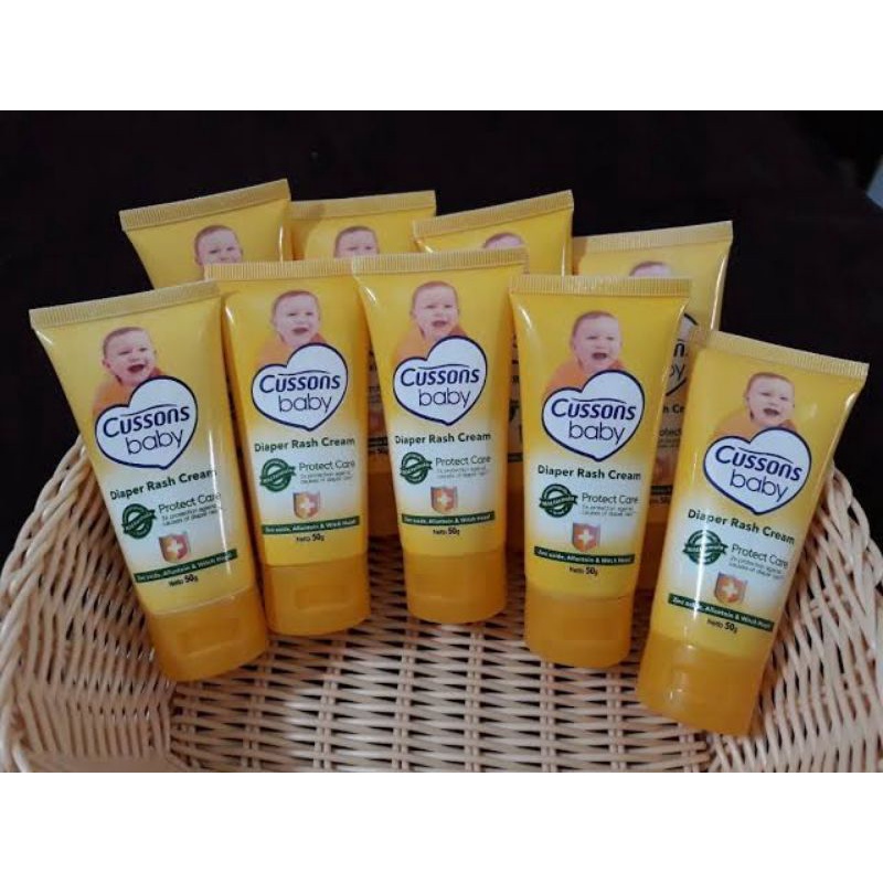 Jual CUSSONS BABY Diaper Rash Cream Protect Care 50 gr | Shopee Indonesia
